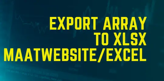 Laravel Export Array to XLSX File Download - Programmingmindset.com Laravel Export Array to XLSX File Download - Programmingmindset.com
